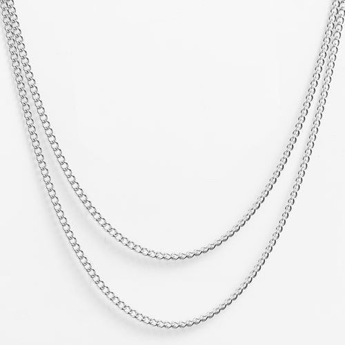 Curb 4MM Chain (Silver)